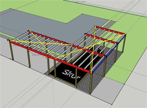 Carport / Skur spær og faldretning | Lav-det-selv.dk