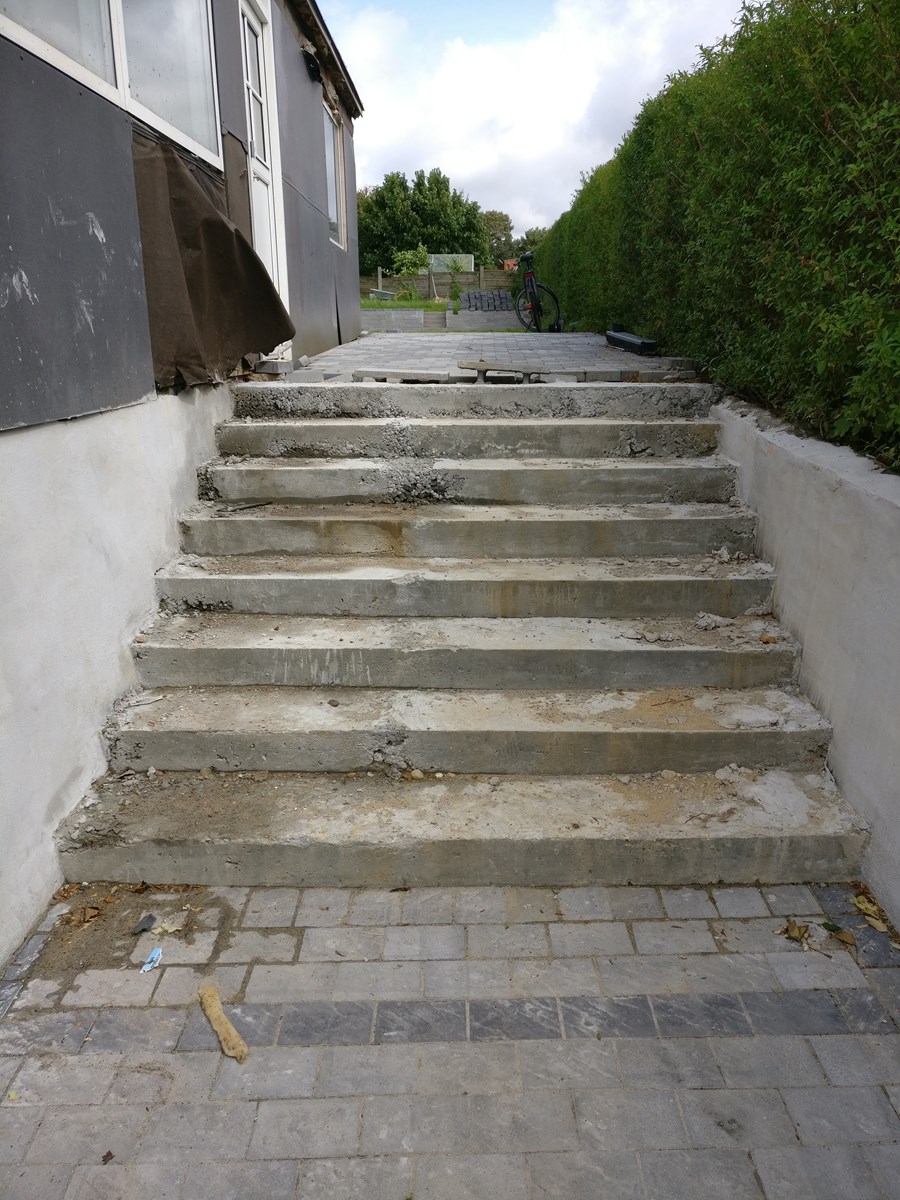 Bygge rampe på beton trappe | Lav-det-selv.dk